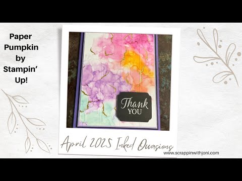 Paper Pumpkin April 2025 Alternate scored card