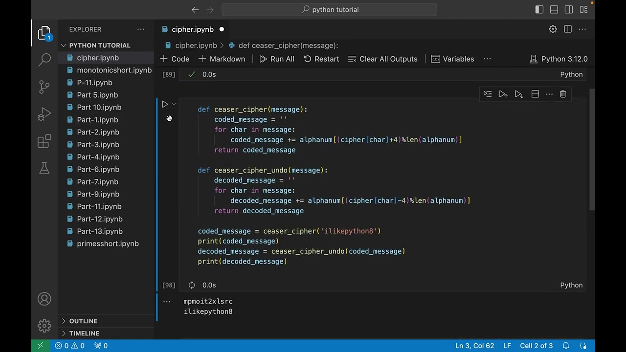 Python Project 1: Creating the coolest message encoder/decoder