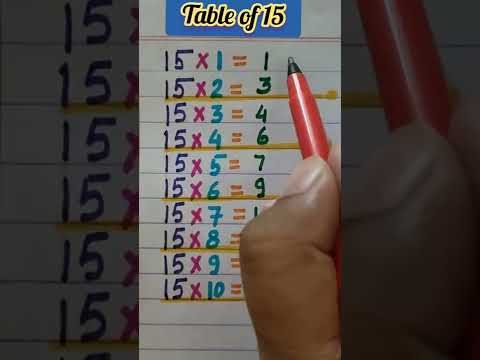 #table of 15/#table tricks/#easy way to learn tables