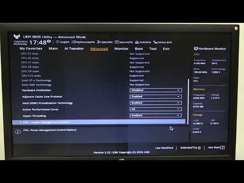 ASUS TUF B760 Series Motherboards - How to Enable/Disable CPU Turbo Boost