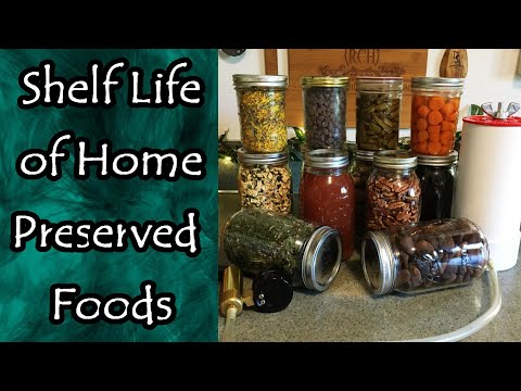 Shelf Life of Home Preserved Foods