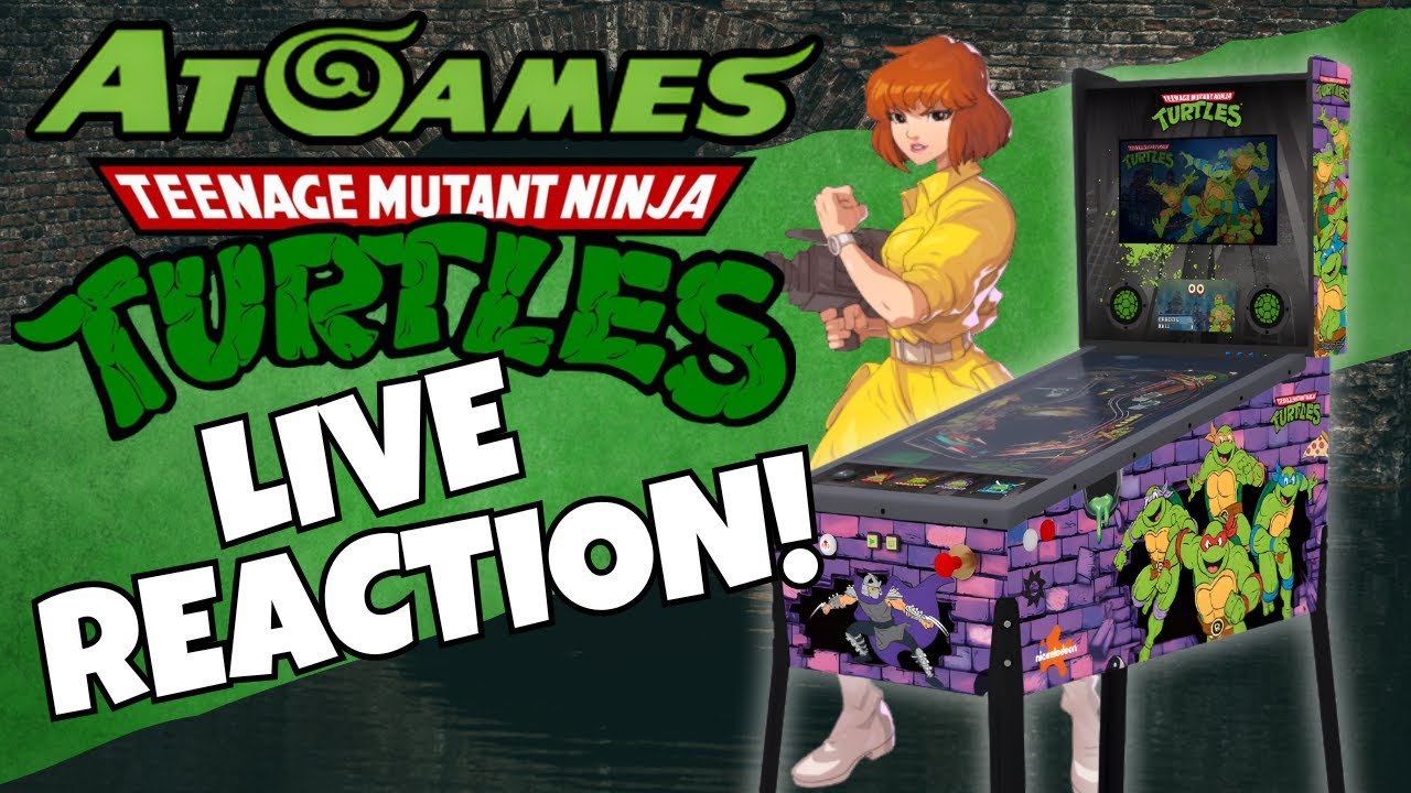 AtGames TMNT HD Pinball Machine LIVE Reaction! NOW At Sam's Club!