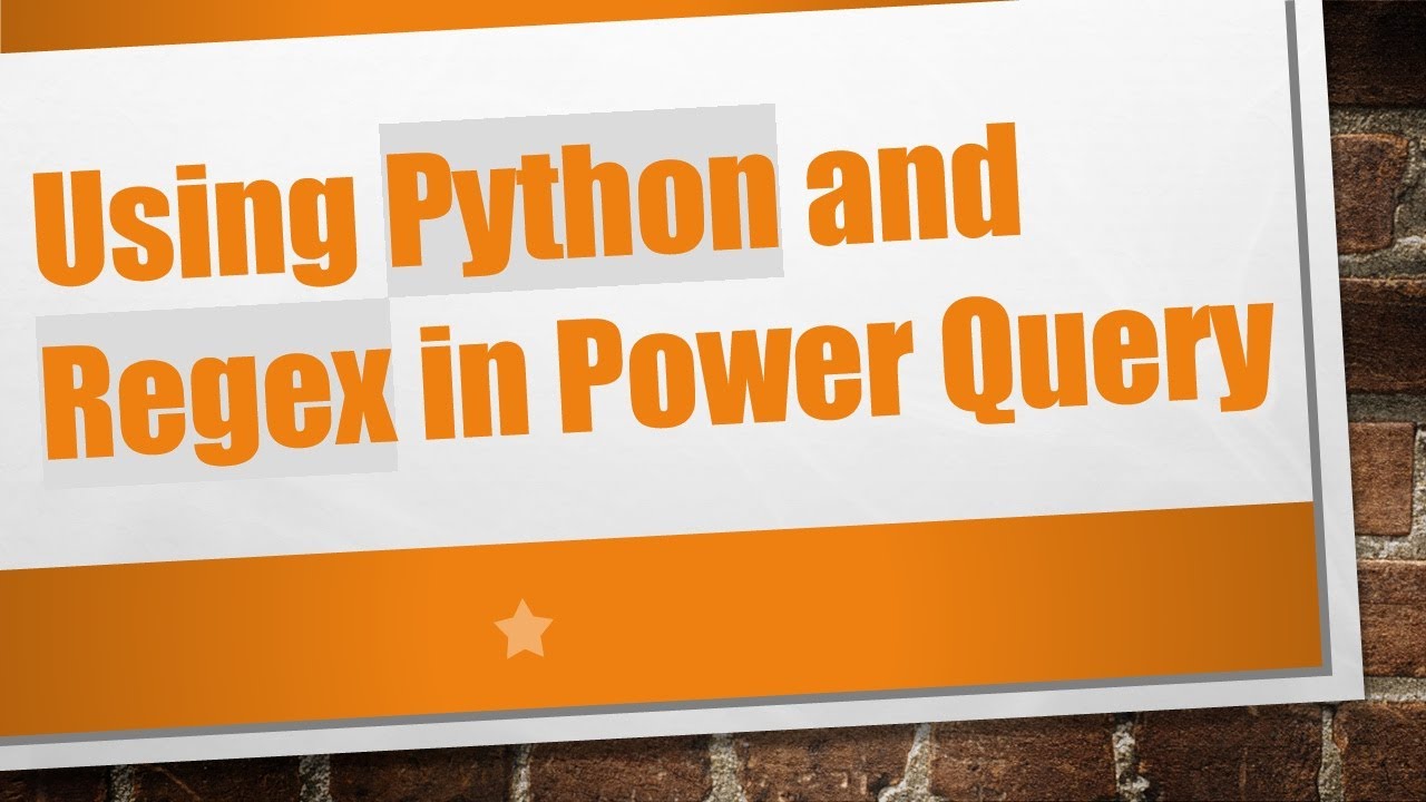Using Python and Regex in Power Query