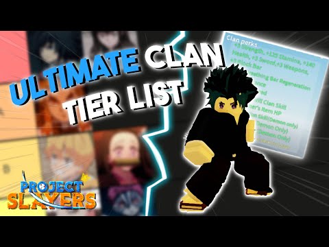 The ULTIMATE Project Slayers CLAN Tier List...