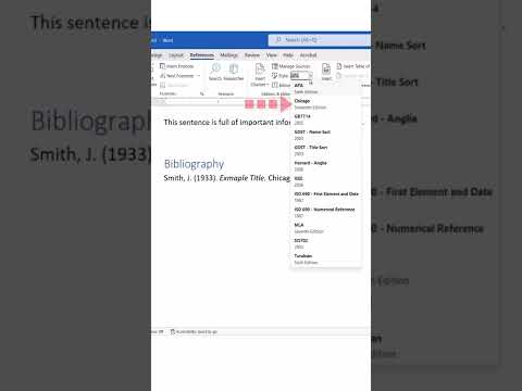 Switch Citation Styles in Microsoft Word in 3 Clicks!⏱️