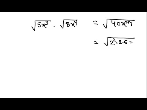 Simplify the products. Give exact answers. √(5 x^3) ·√(8 x^4)