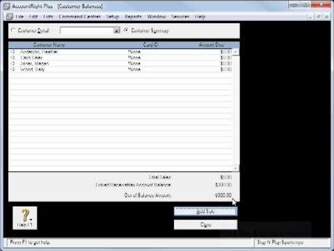Lesson 4-2 Debtors Opening Balance in MYOB