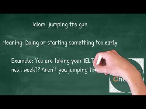 Idiom Day 13 - jumping the gun