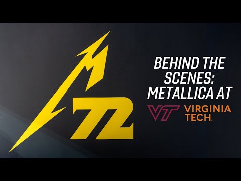 A behind the scenes look at Metallica's Virginia Tech stage setup