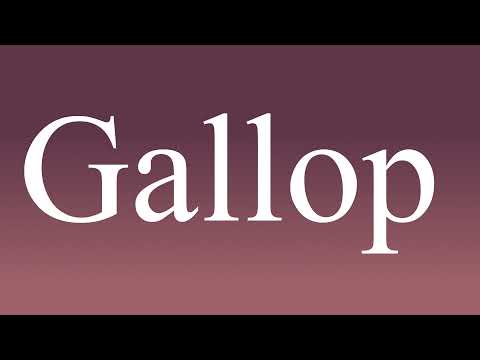 Gallop - Meaning and How To Pronounce