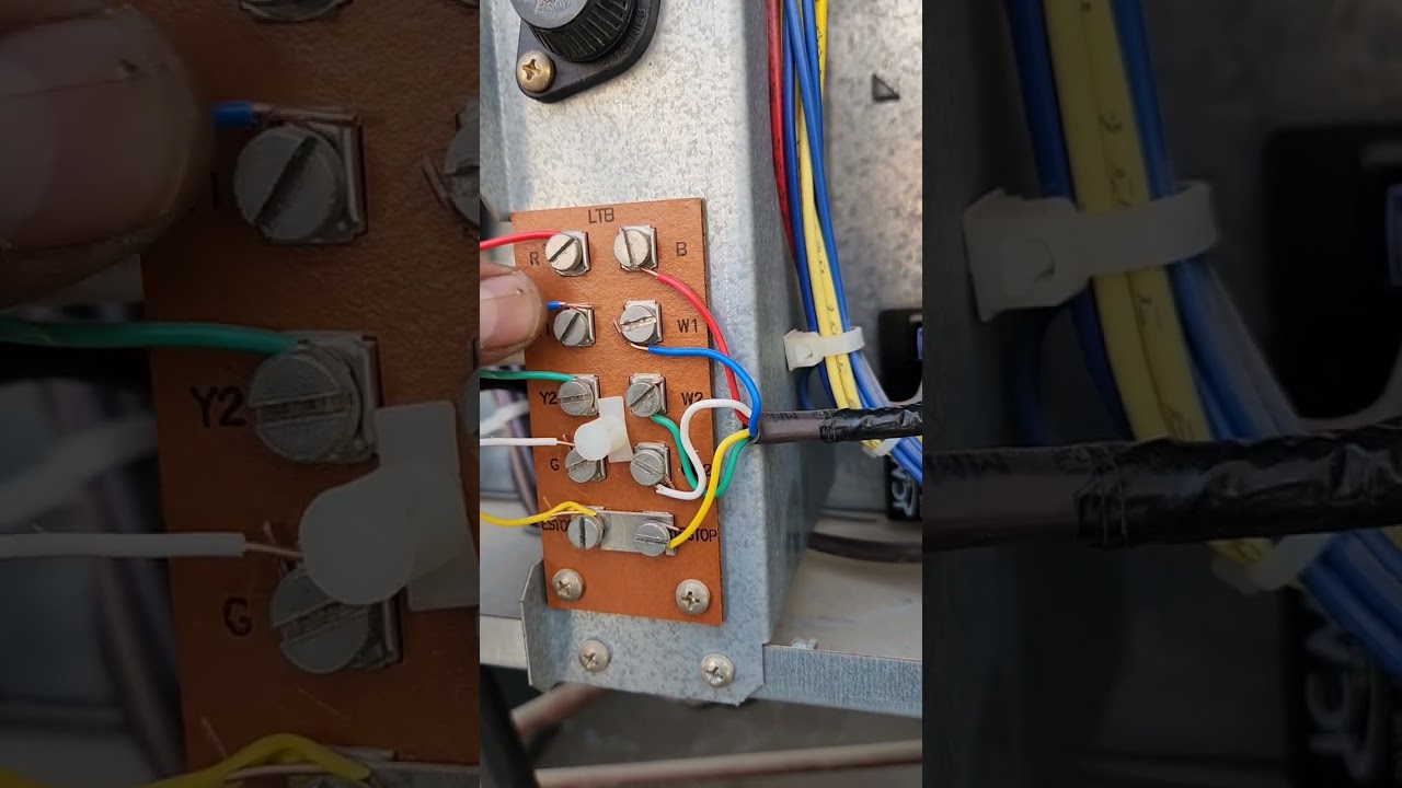 TRANE AC THERMOSTAT WIRING CONNECTIONS
