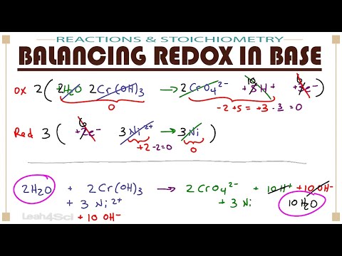 Balancing Redox Equations in Base + Practice Video Lecture - MCAT
