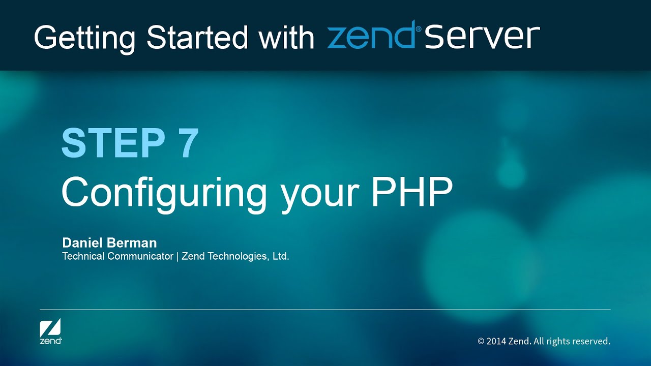 Step 7: Configuring your PHP