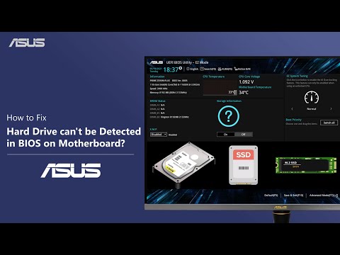 How to Fix Hard Drive can't be Detected in BIOS on Motherboard? | ASUS SUPPORT