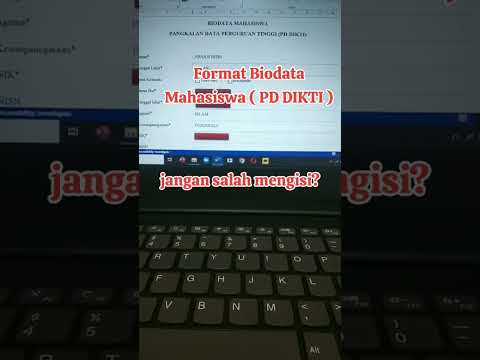 Format Biodata Mahasiswa PD DIKTI #short #ppgdaljab #ppgguru #ppggurutertentu #ppg #kampus #fyp