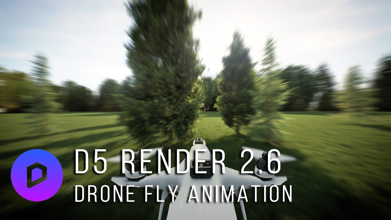 Drone Fly Animation -  D5 Render 2.6 Tutorial
