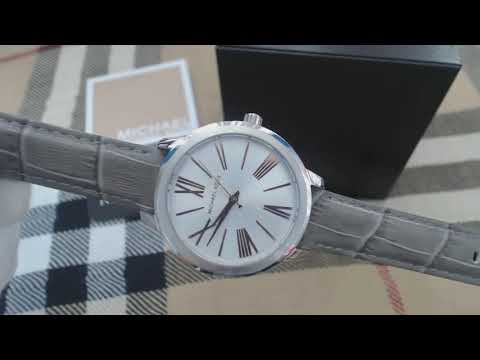 Women's Michael Kors Hartman Leather Strap Watch MK2479