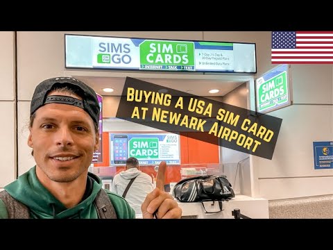 Buying a USA Tourist Sim Card at Newark Airport 🇺🇸