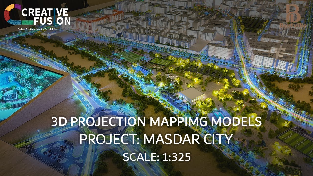 Masdar City Masterplan | Stunning 3D Scale Model with Projection Technology