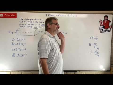 FE Review: Mechanics of Materials - Problem 9