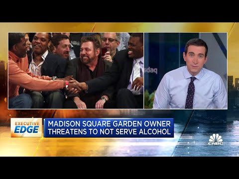 Madison Square Garden owner threatens not to serve alcohol