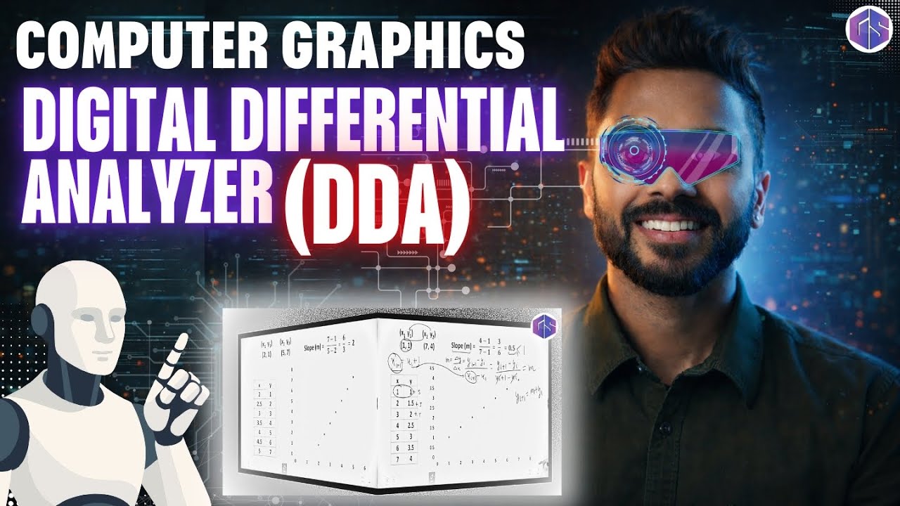 DDA Line Drawing Algorithm in Computer Graphics | Easiest Explanation with examples 