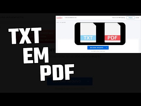 Como Converter TXT Em PDF