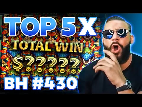 TOP 5 CRISP MULTIPLIERS FROM BONUS HUNT 430 | $100-500 SPIN