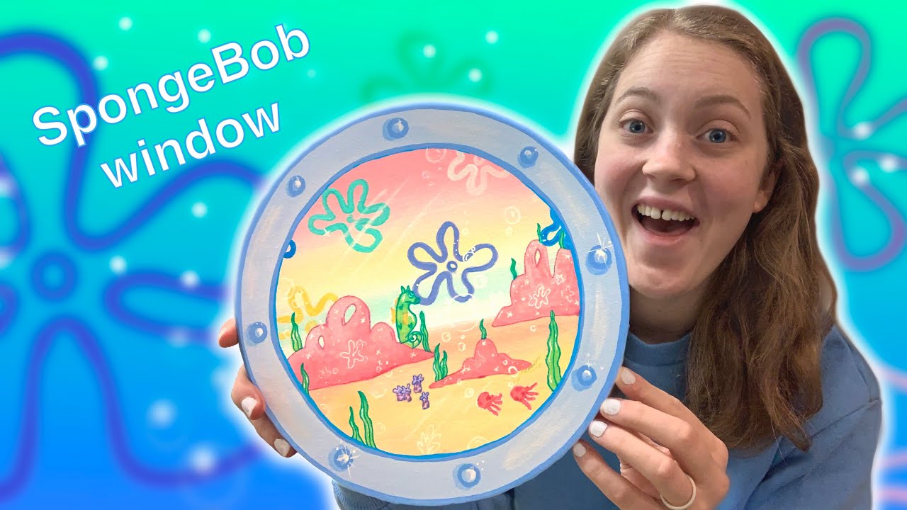 Paint a SpongeBob Window with me!!!