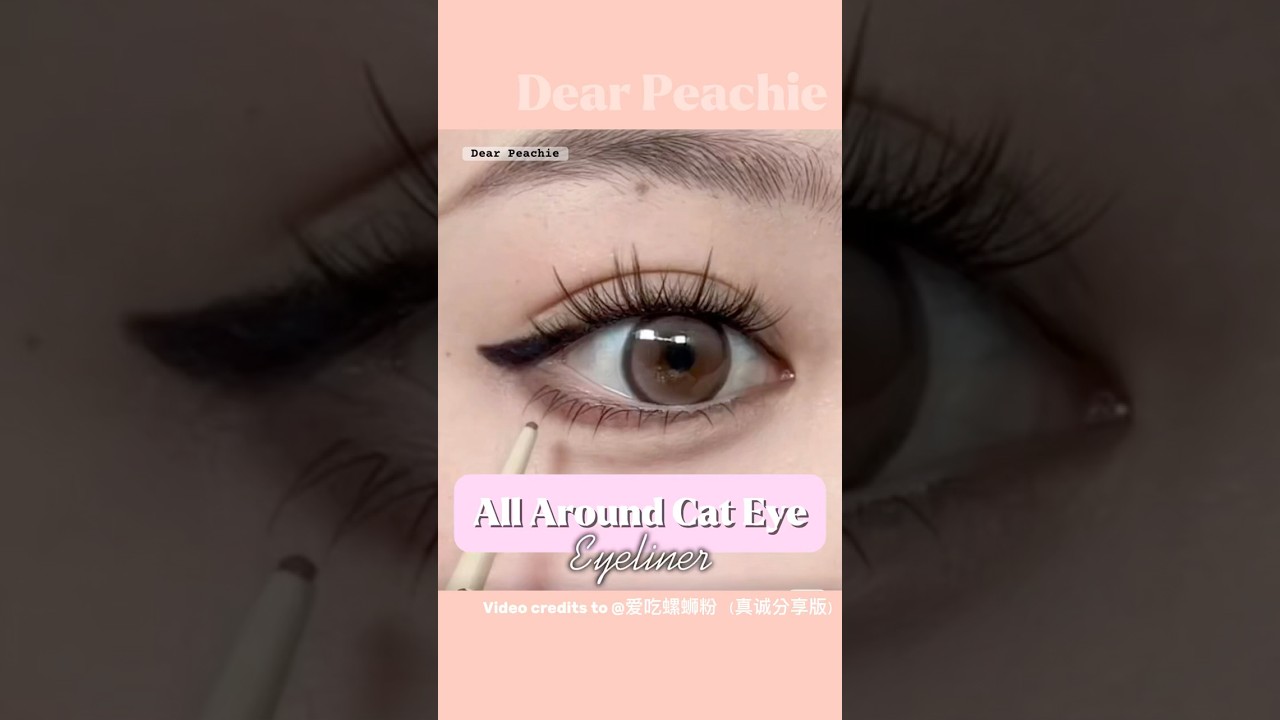 All around Cat’s Eye Eyeliner (Hooded Eyes Friendly!!)🐈👁️ #douyin #eyeliner #eyemakeup