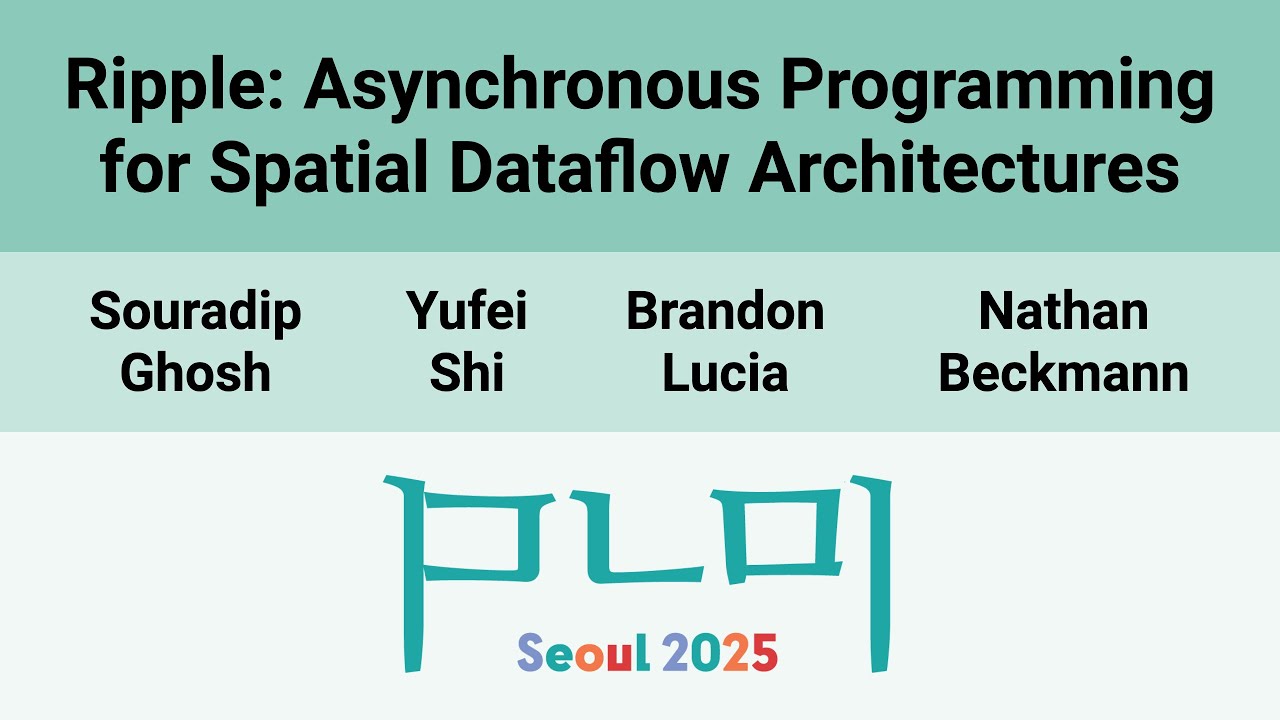 [PLDI'25] Ripple: Asynchronous Programming for Spatial Dataflow Architectures