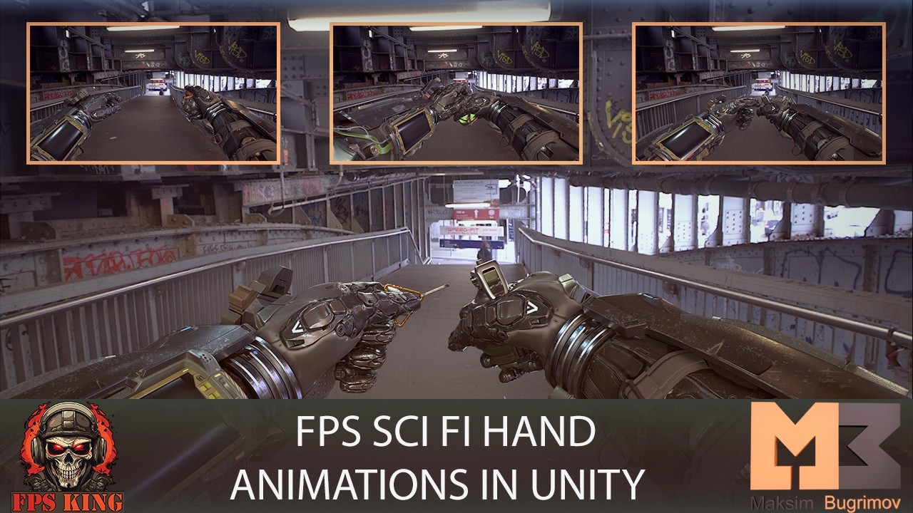 Sci Fi Hands Grenade Test Animations In Unity
