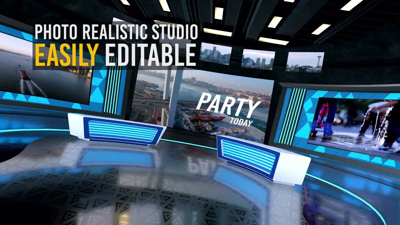 After Effects template Virtual Studio Lammalla  3d Studio envato videohive motion design