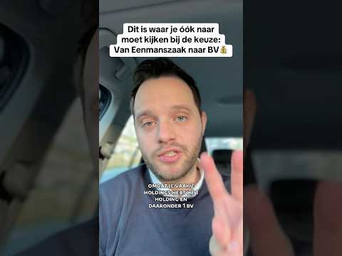 Van Eenmanszaak naar BV: Mindset #geld #financieel #vermogen