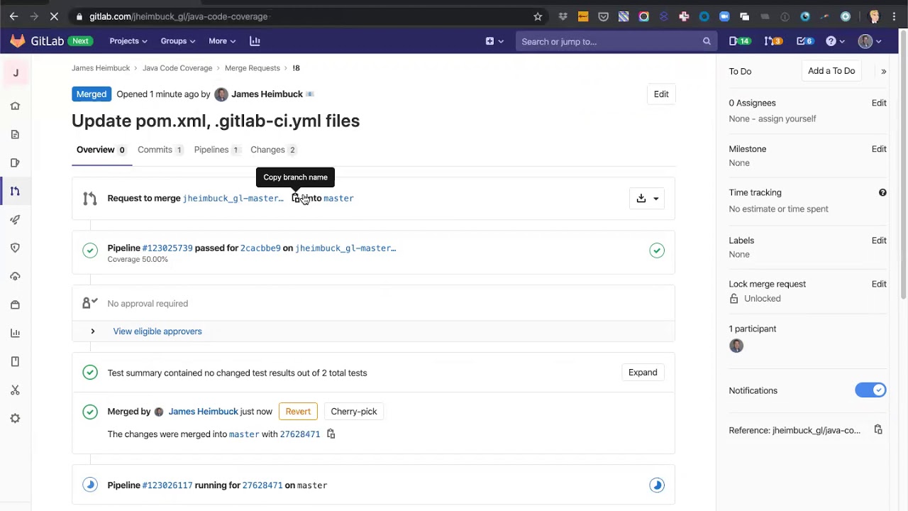 GitLab Code Coverage Badge: Speed Run