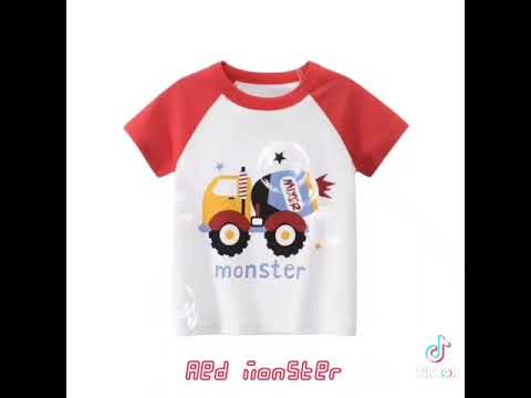 Kids Fashion Casual Tshirt for Boys Monster Truck | High Quality Cotton Shirt for age 2-10 yrs old