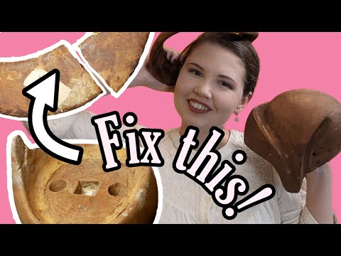 Restoring my antique & vintage hat blocks πͺπ¨π | Hat block care | Millinery Hat Making DIY