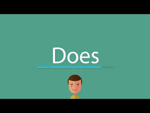 How to say Does in English