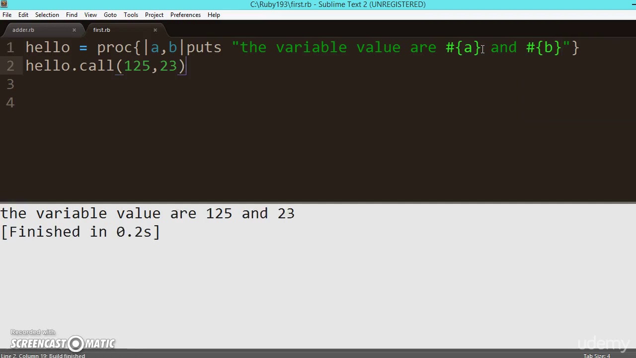 151 Learn python and ruby programming:- Proc Example