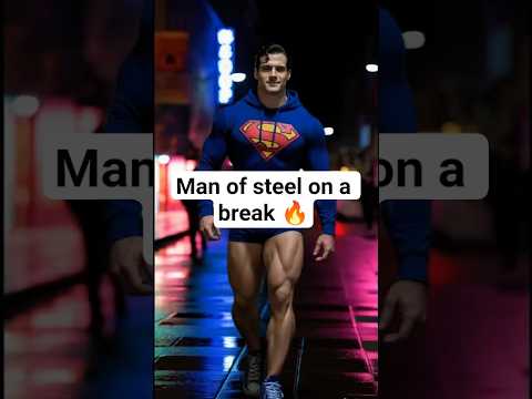 Superman on a break! #muscle #ai #men #usa #viral #usashorts #superman #aimuscle #subscribe