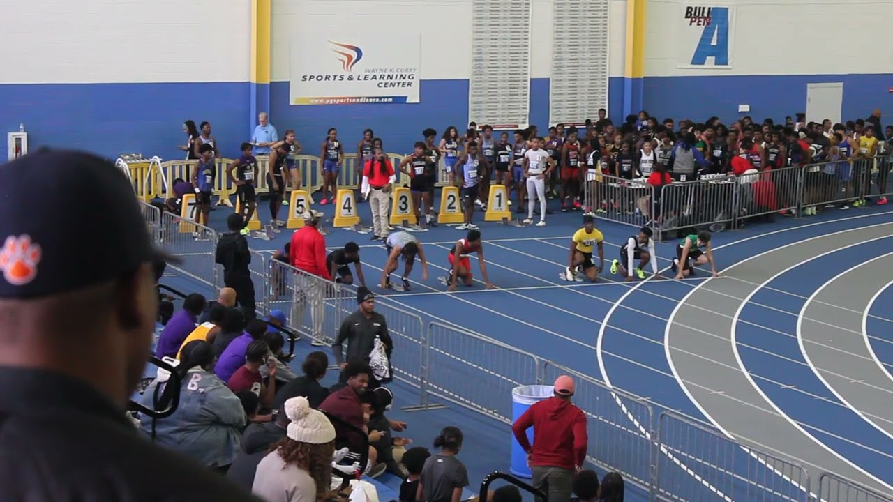 2024 PGCPS County Championships- Boys 55m Dash- Dennis Jones- Sharpe, Damien Howard