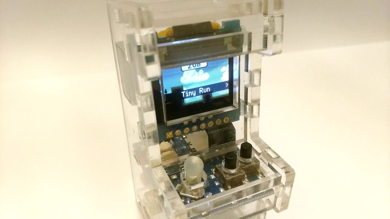 Mod playback on the TinyArcade: Holiday greetings special edition!