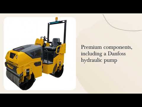 TYPHON FURY 3300lb 23HP Vibratory Compactor Asphalt Roller USA Road Construction | TYPHON Machinery