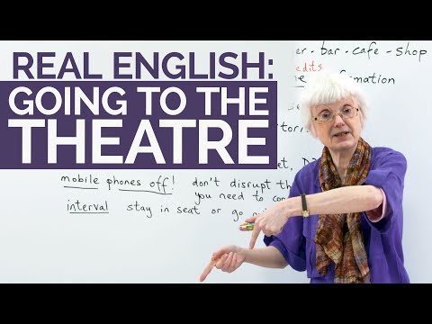 Learn English Vocabulary: Going to the theatre