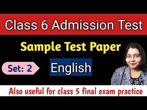 Entrance Exam: Important Topics and Sample Questions Video Lecture ...