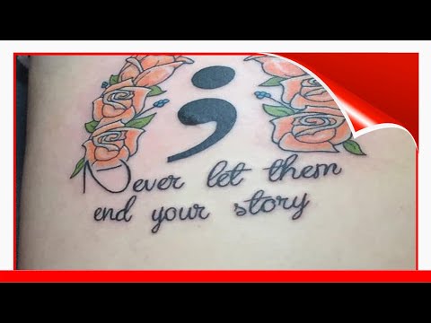155+ Symbolic Semicolon Tattoos To Punctuate On Your Body (With Meanings) !