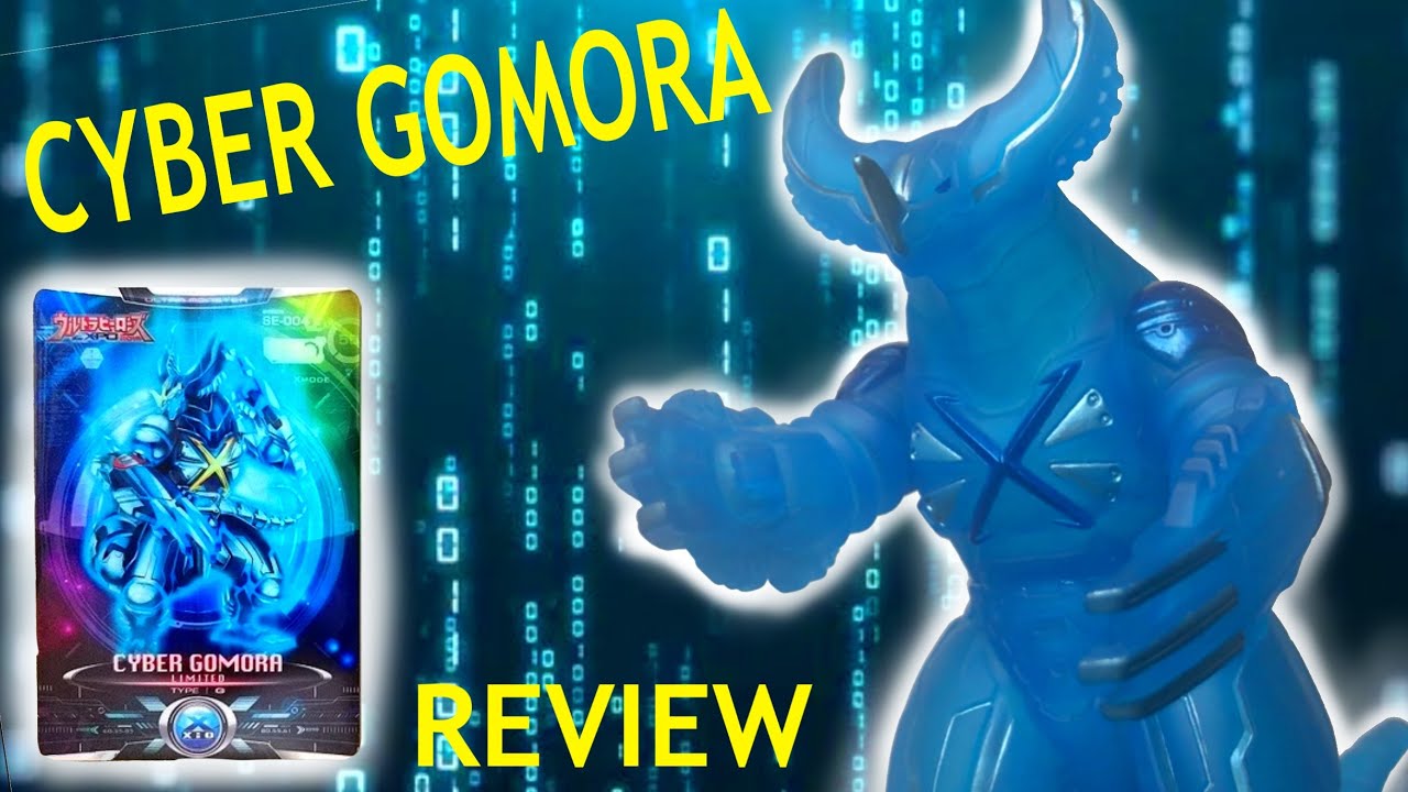 Cyber Gomora with X card transparent blue review