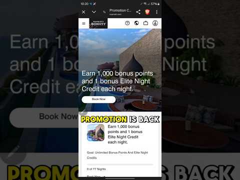Free Bonus Night Credits! #marriott #hotel status