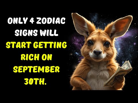 Only 4 Zodiac Signs Will Start Getting Rich on September 30th. Daily Horoscope.