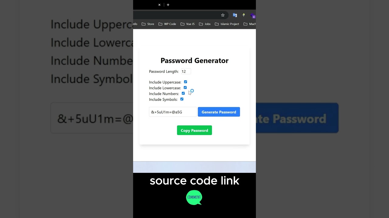 Password generator app with JavaScript   #coding #design #designer #javascript #webdevelopment